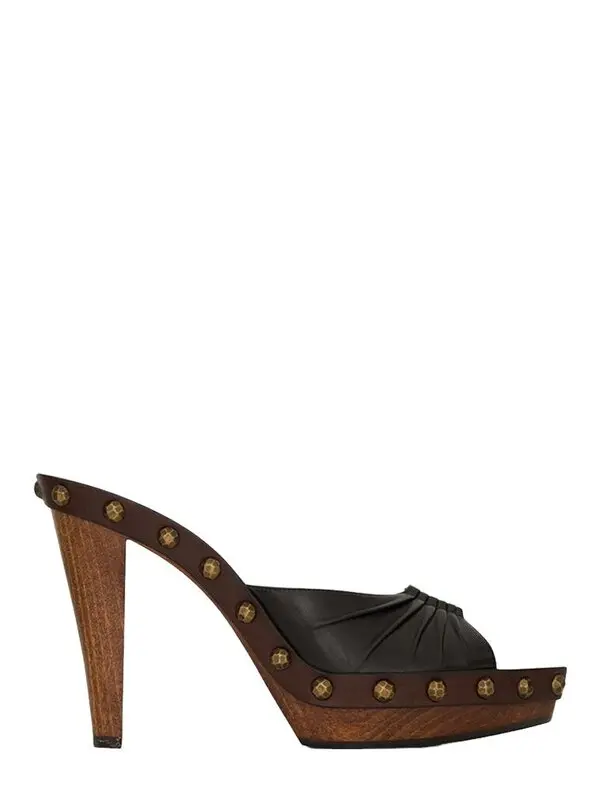 Saint Laurent Babylone 90 Clogs - Black