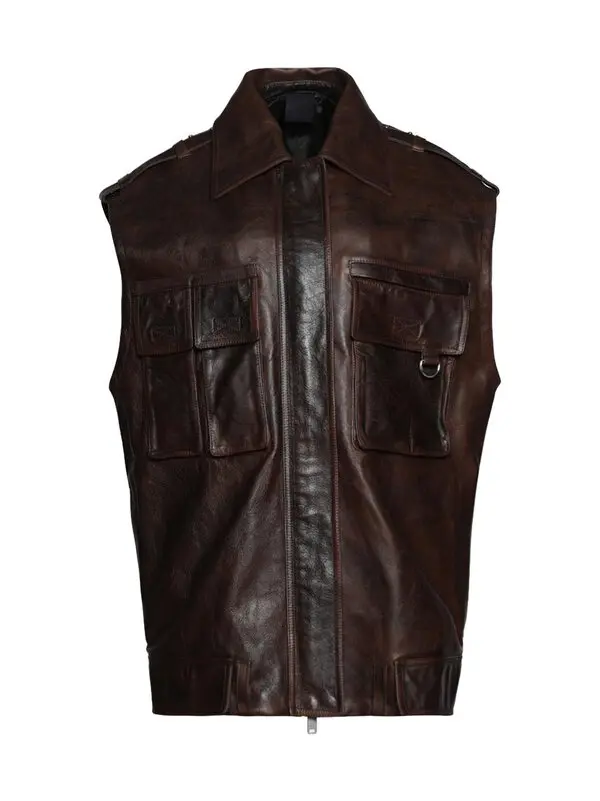 MUGLER Military Gilet - Brown