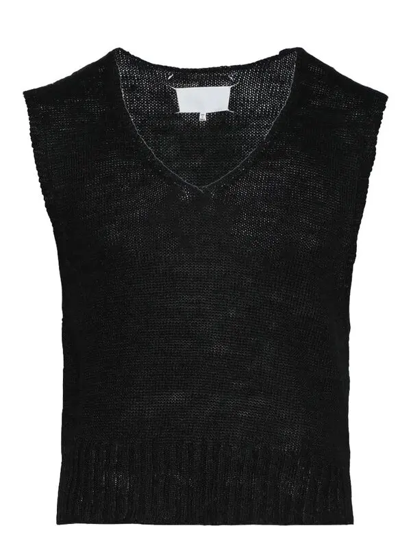 MAISON MARGIELA Knit Vest - Black