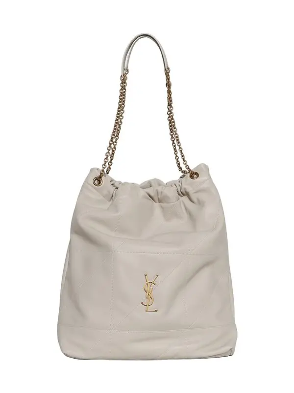 Saint Laurent Jamie Large Pouchon Bag - Ivory