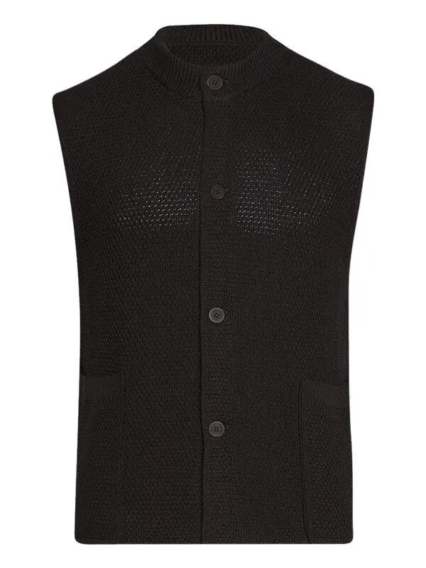 Issey Miyake Knitted Vest - Brown