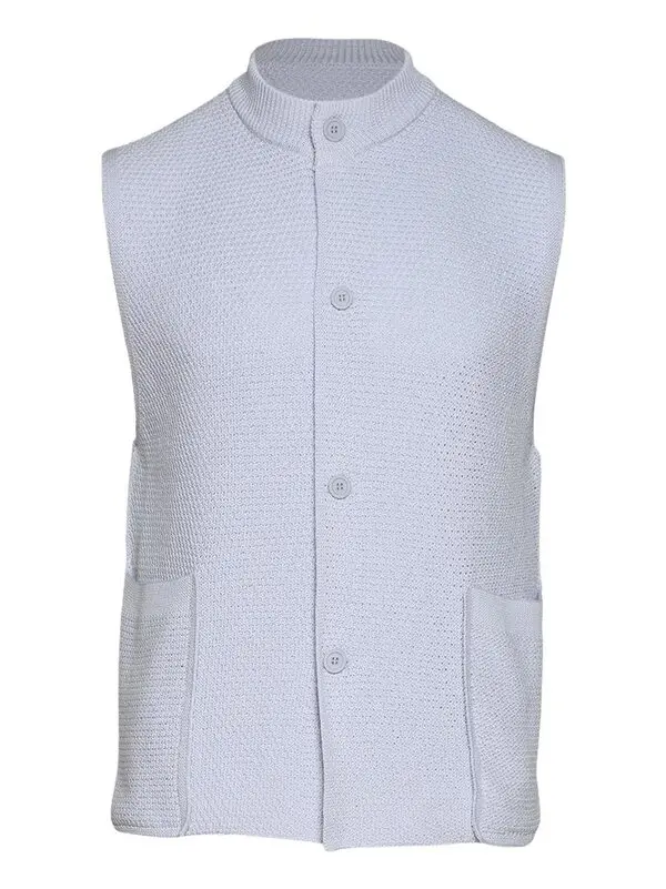 HOMME PLISSÃ ISSEY MIYAKE Knitted Vest - Light  Blue