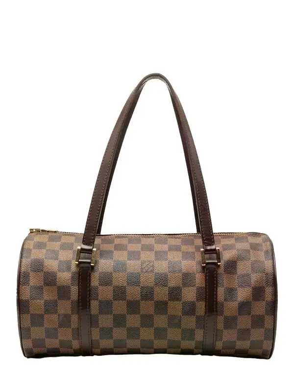 LOUIS VUITTON Damier Ebene Papillon 30 Handbag - Brown