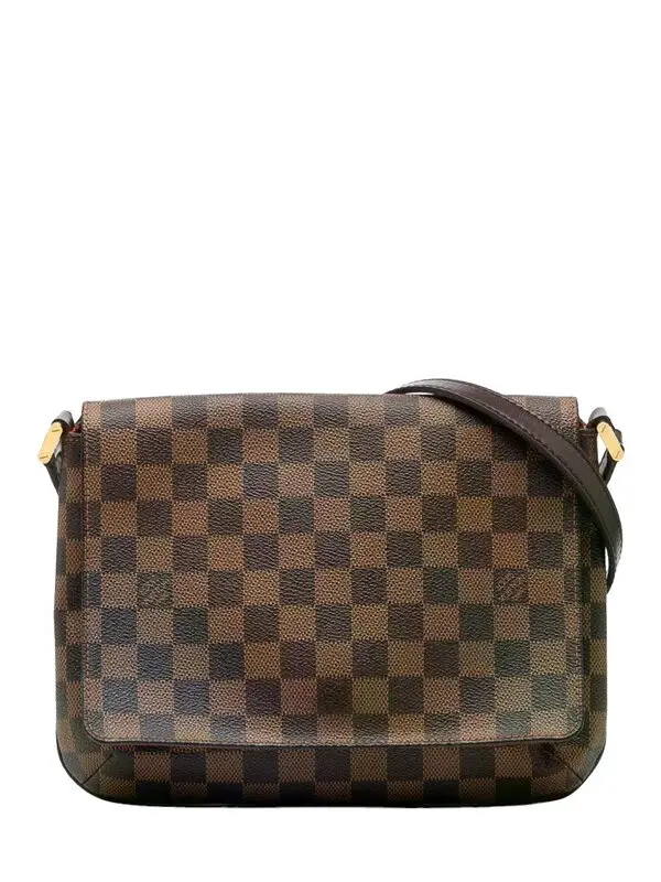 LOUIS VUITTON 2004 Damier Ebene Musette Tango - Brown