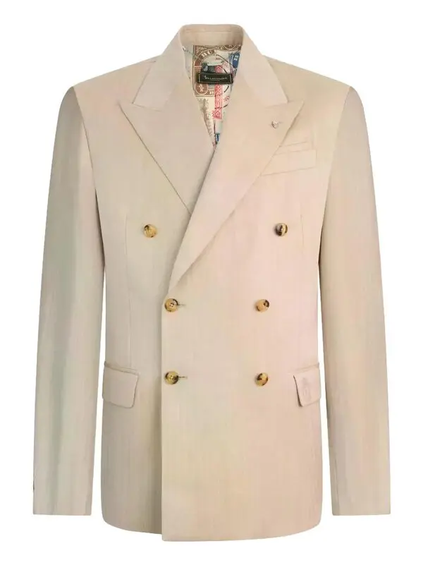 BILLIONAIRE Dandy Double-breasted Blazer - Neutrals