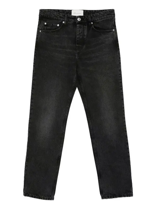 Ami Straight Denim Jeans - Black