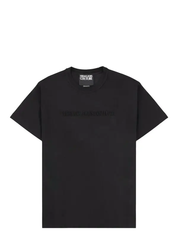 Versace Logo Detail T-shirt - Black
