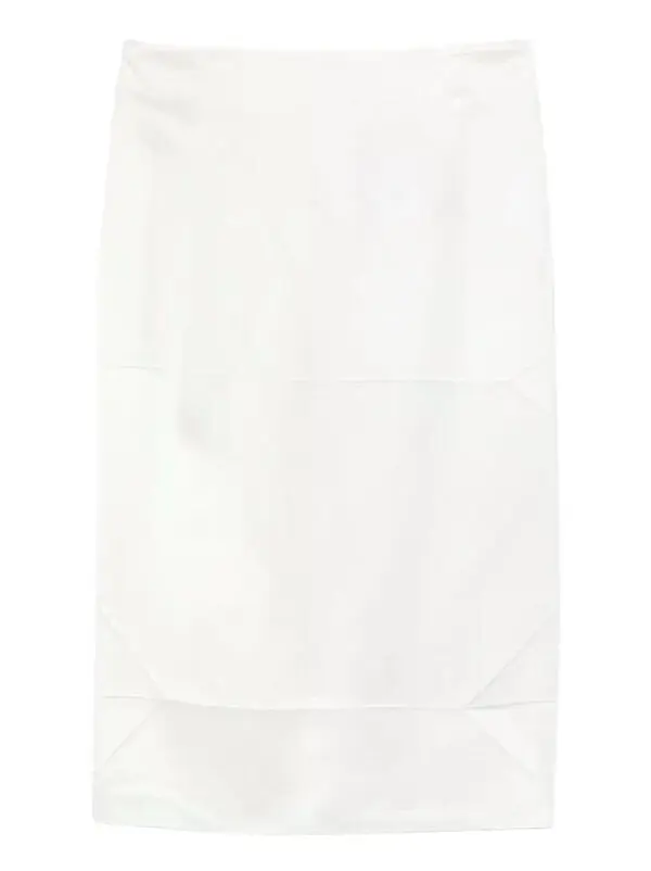 N°21 Midi Skirt With Zip Fastening - White