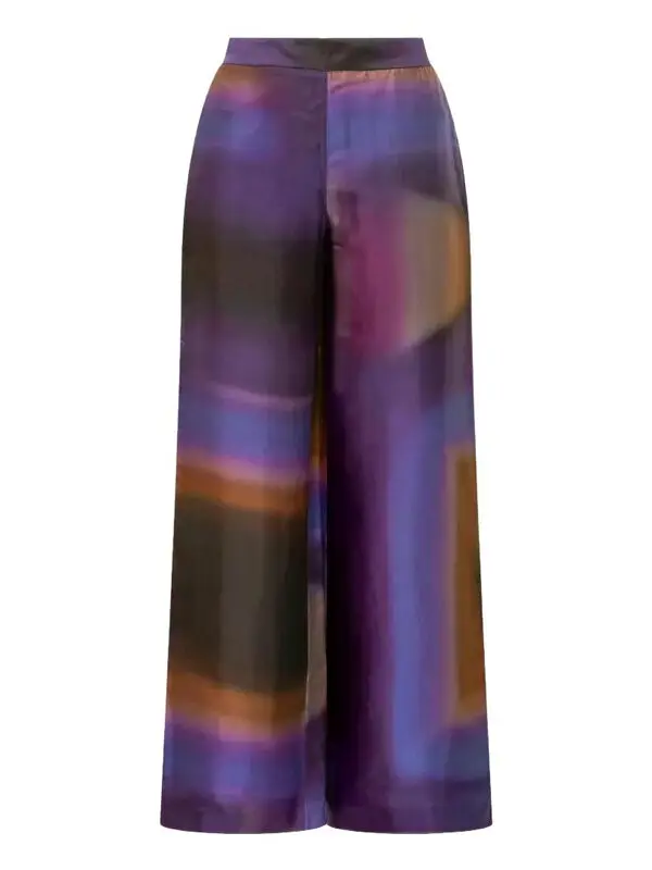Momoni Marajo Print Trousers - Purple