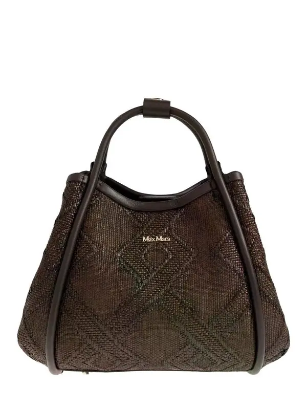 Max Mara Woven Tote Bag - Brown