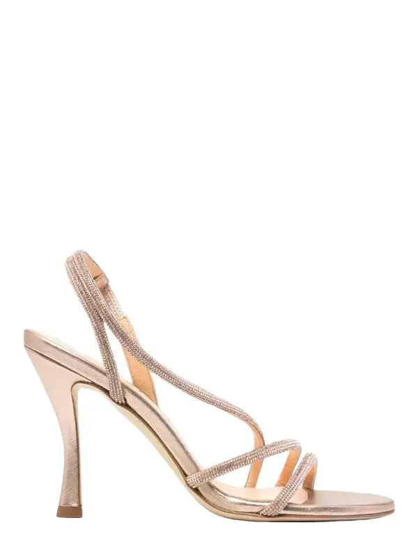 CHANTAL Embellished-strap Heeled Sandals - Pink