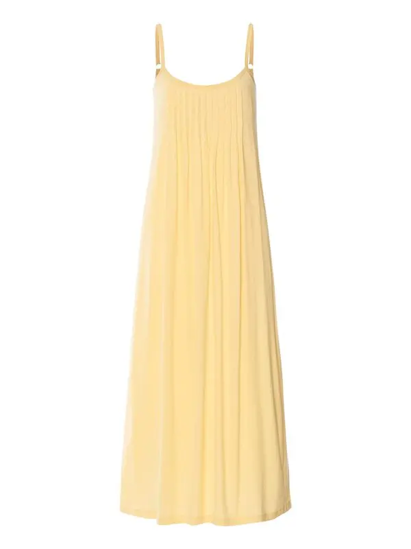 Hanro Cotton Juliet Long Dress - Yellow