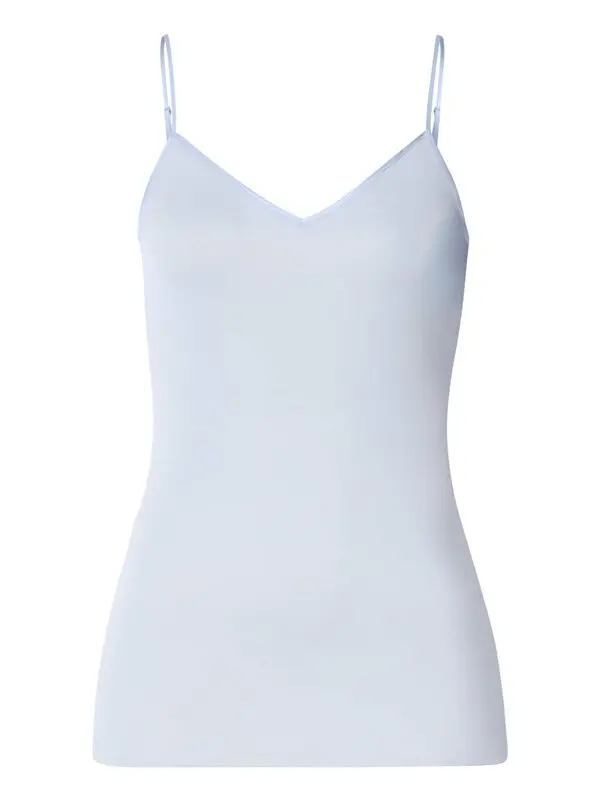 Hanro Cotton Seamless Tank Top - Blue