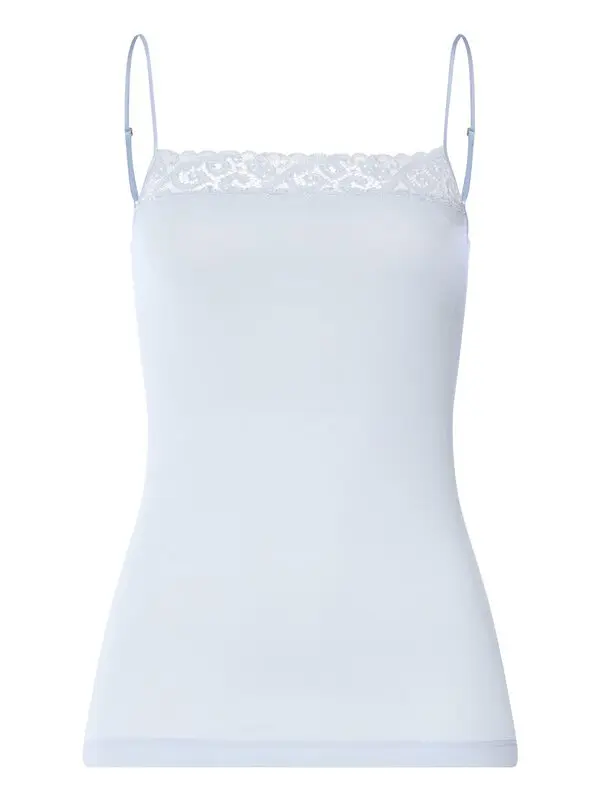Hanro Cotton Moments Tank Top - Blue
