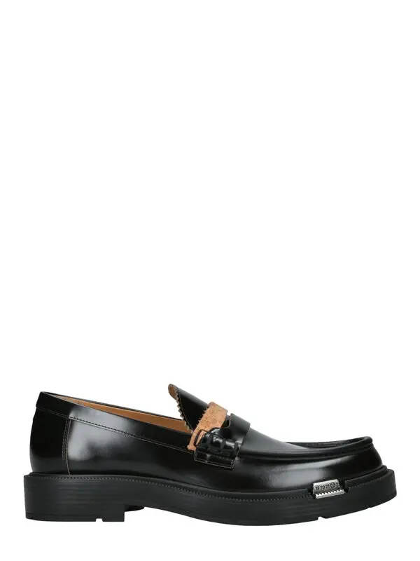 MAISON MARGIELA Leather Décortiqué Loafers - Black