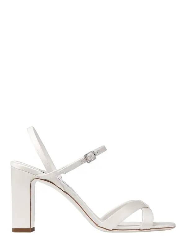 JIMMY CHOO Elsy 85 Heeled Sandals - Ivory