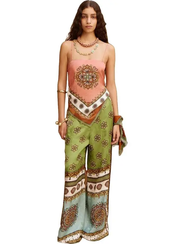 ALEMAIS Contina Scarf Top - Multicolour