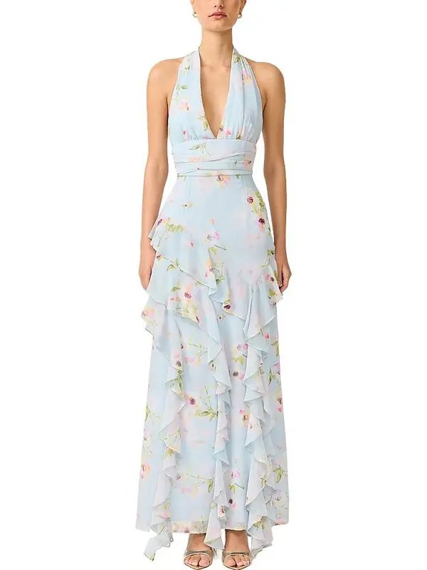 ELLIATT Zinnia Gown - Blue Multi