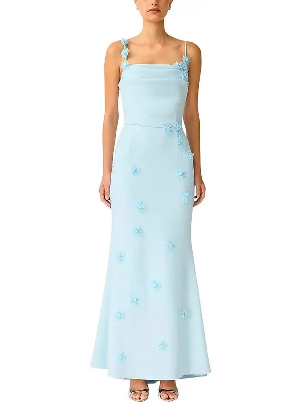 ELLIATT Iliana Floral Gown - Baby Blue