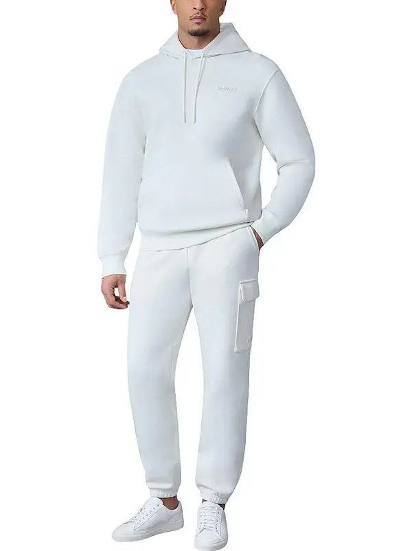 Mackage Kolton Double-face Jersey Logo Hoodie - Cream