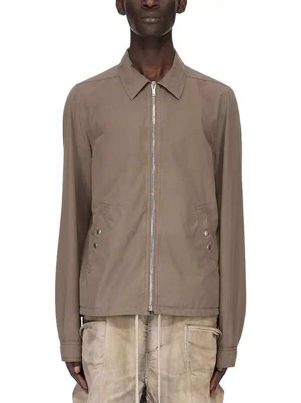 Rick Owens Zip Front Jacket - Dust