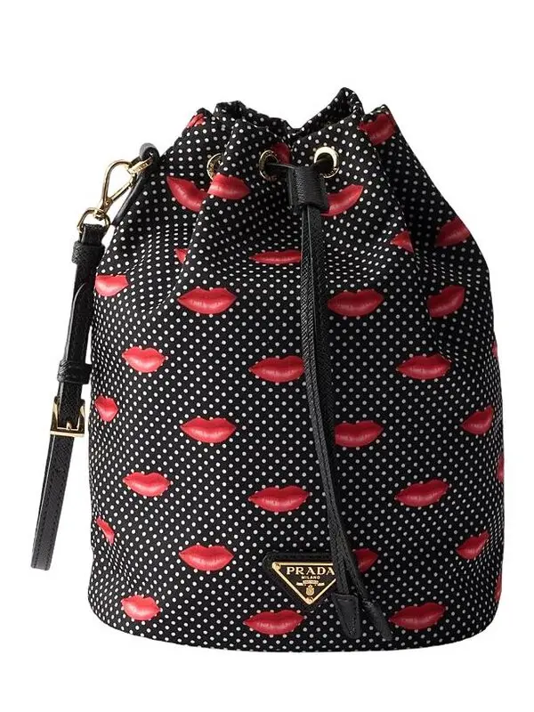 Prada Printed Re-nylon Pouch - Black