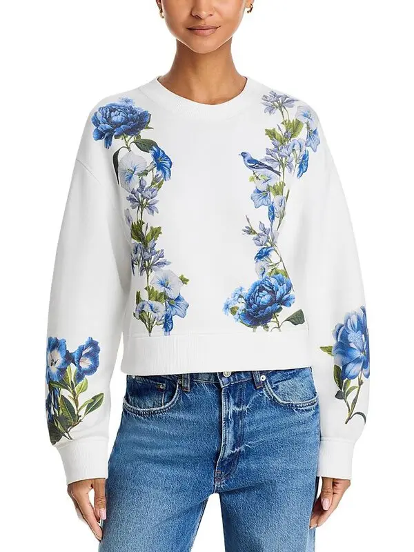 Alice + Olivia Russell Sweatshirt - American Beauty Off White