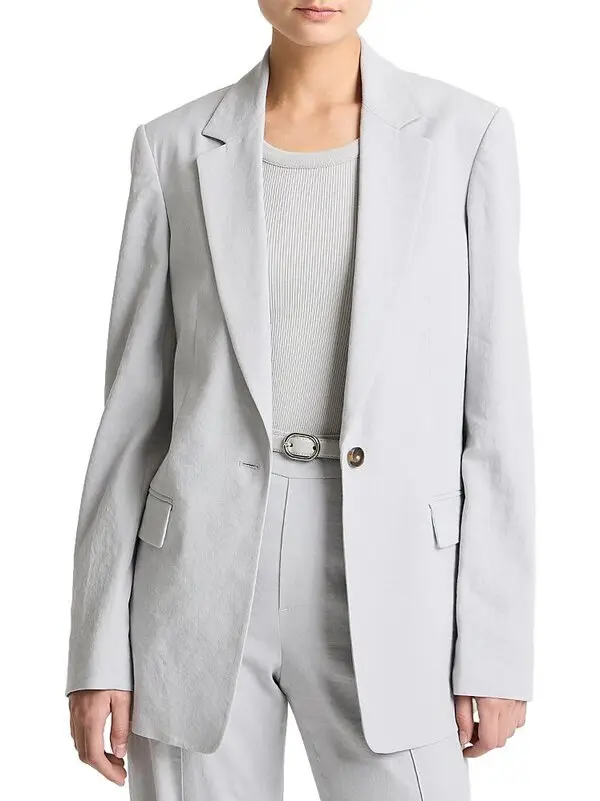 Vince Single Breasted Blazer - Bay Mist