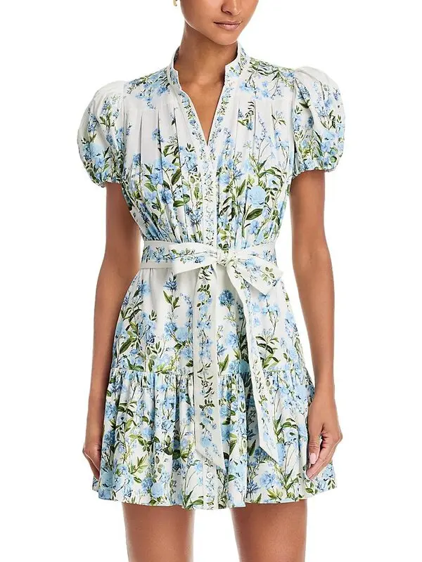 Alice + Olivia Cora Mini Dress - Fresh Air Carolina Blue