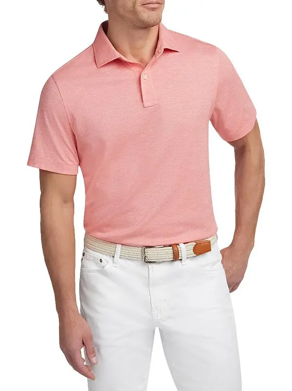 David Donahue Connery Cotton Polo Shirt - Grenadine