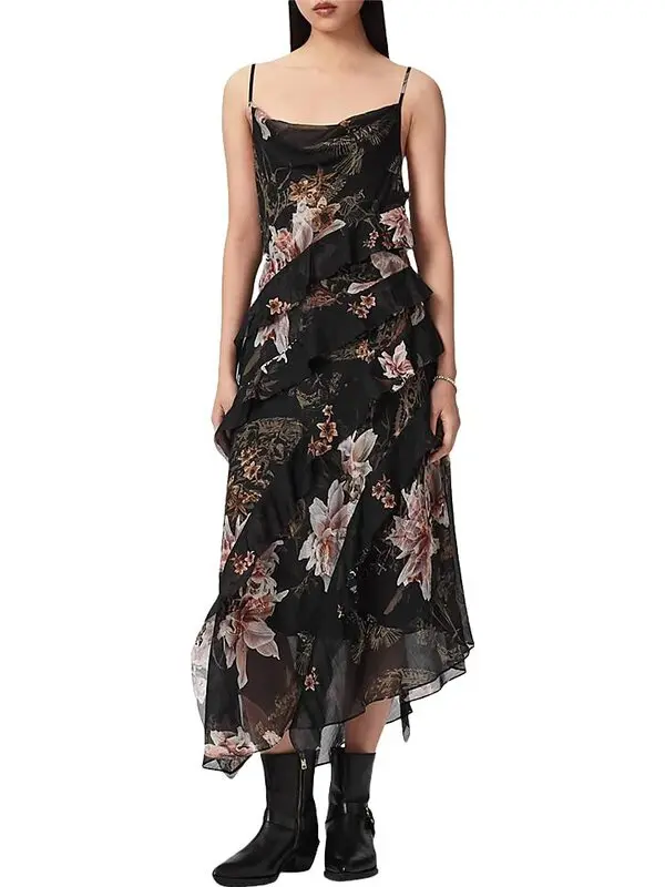 ALLSAINTS Ruth Dress - Crystal Black