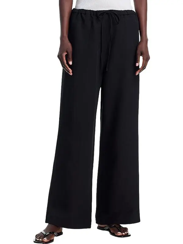 TOTEME Fluid Drawstring Trousers - Black