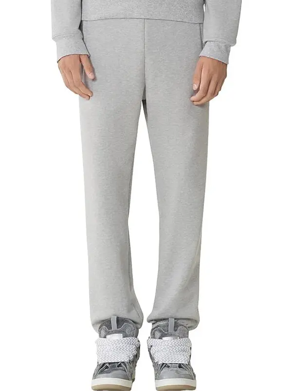 LANVIN Embroidered Logo Jogging Pants - Heather Grey
