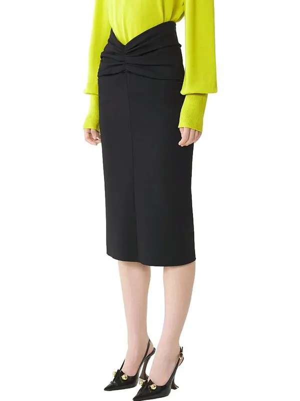 LANVIN Midi Jersey Pencil Skirt - Black