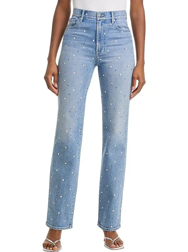 Veronica Beard Dylan High-rise Straight Jeans - Amethyst Forest