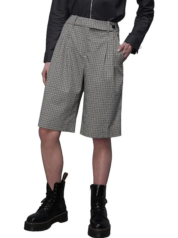 WILDFANG Wide Leg Tab Front Short - Dark Teal