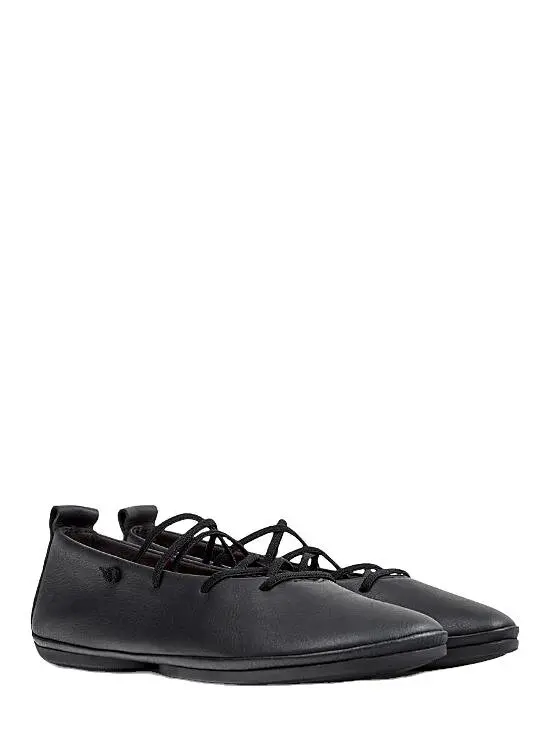 Camper Right Nina Leather Ballerinas - Black