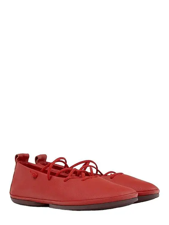 Camper Right Nina Leather Ballerinas - Red