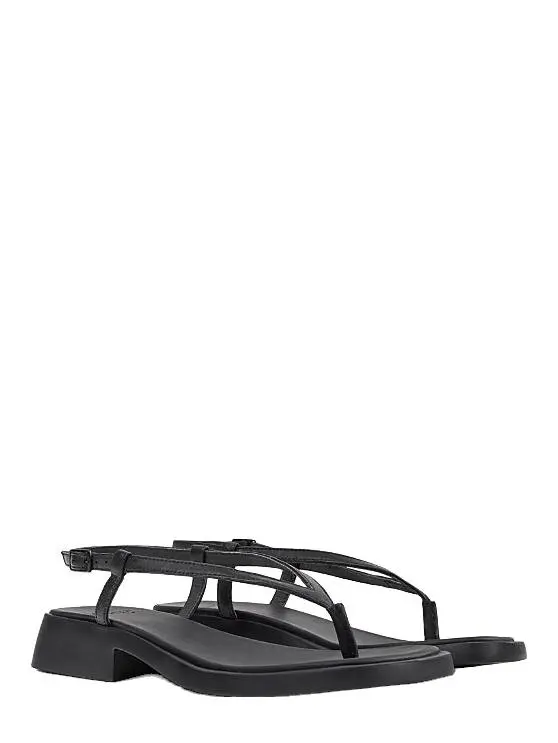 Camper Dana Leather Sandals - Black