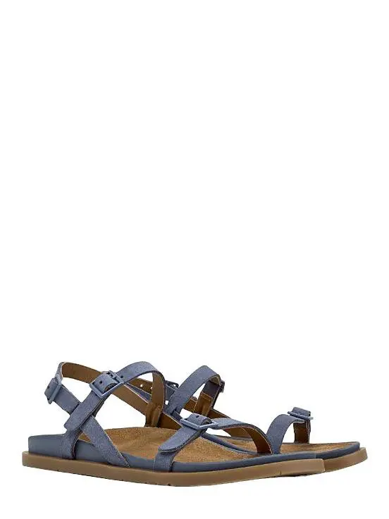 Camper Lluc Leather Sandal - Blue