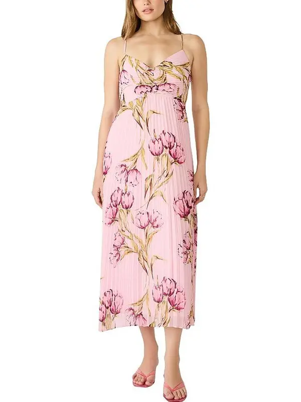 Steve Madden Ray Floral Dress - Rosette Pink