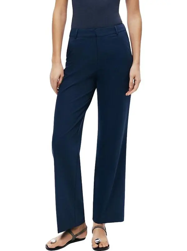 NOCTURNE Tailored Straight-leg Pants - Navy