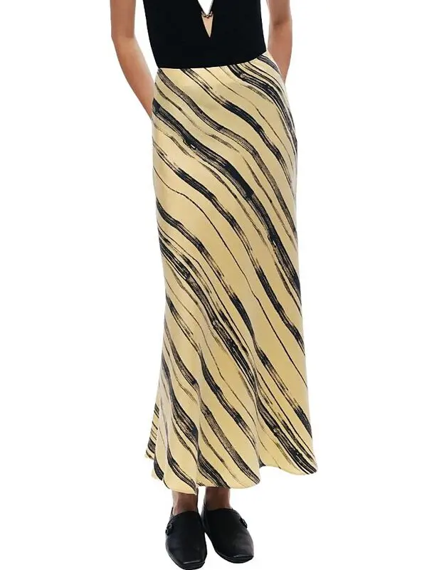 NOCTURNE Printed Midi Skirt - Multi-colored