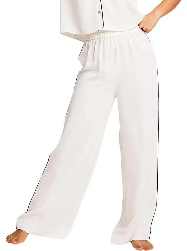 NEGATIVE Wide Leg Track Pant - Ivory