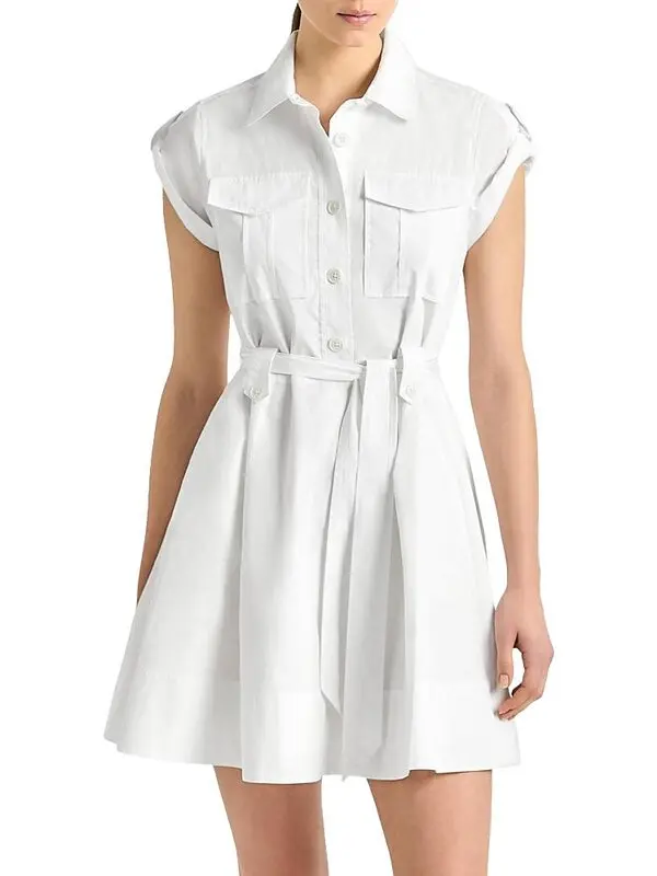 Derek Lam 10 Crosby Azora Poplin Shirt Dress - White