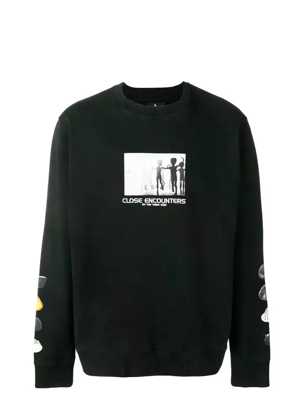COUNTY OF MILAN Aliens Printed Sweatshirt - Black
