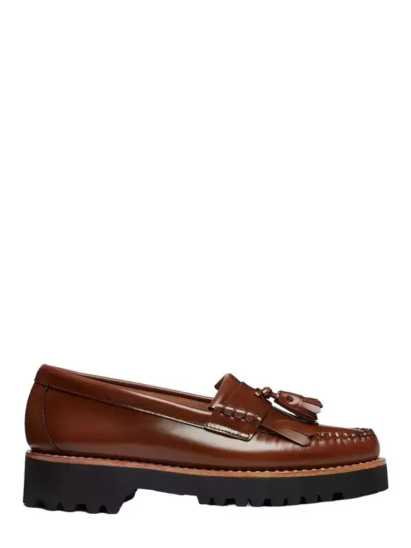 G.H.BASS Weejuns Esther Kiltie Tassel Loafers - Brown
