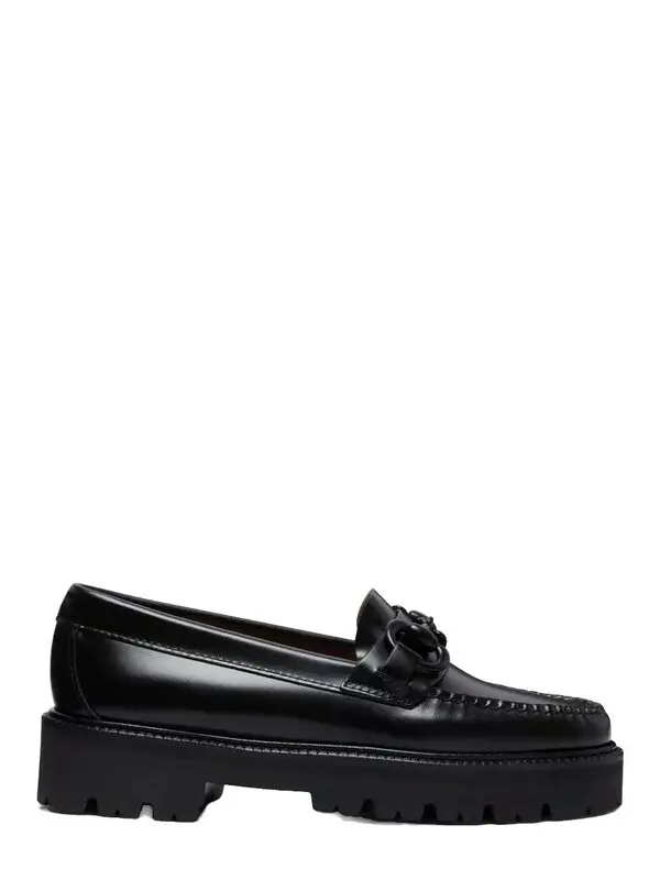 G.H.BASS Super Lug Lianna Super Bit Loafers - Black