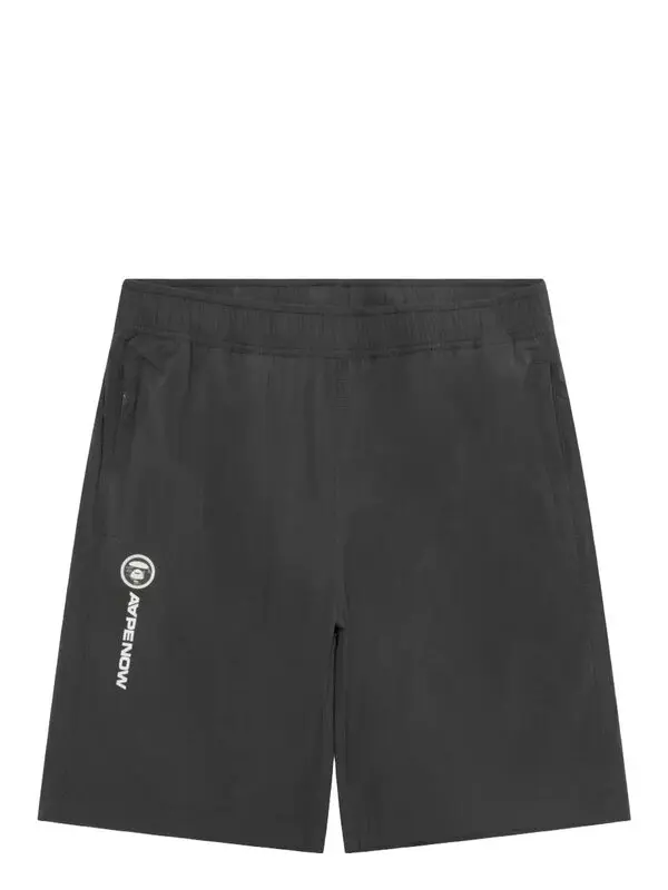 AAPE BY *A BATHING APE Logo-lettering Shorts - Grey