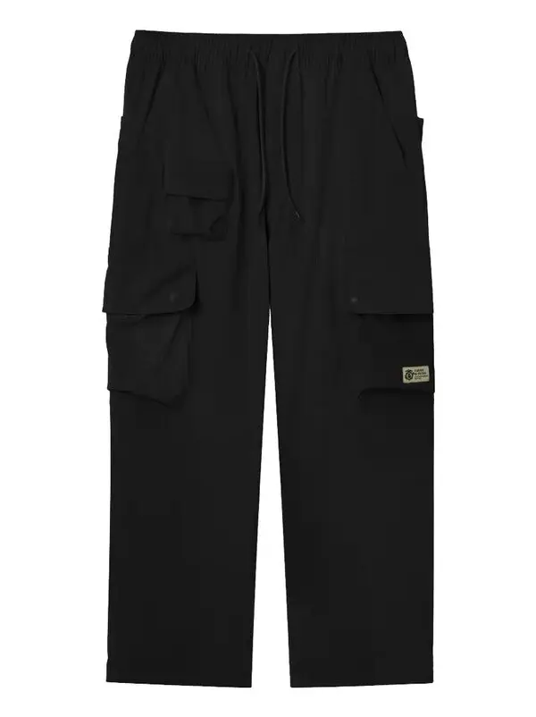 FINGERCROXX Logo-patch Cargo Pants - Black